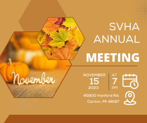 Mark Your Calendars: November 15 @ 7 p.m. is the SVHA Annual Meeting ...